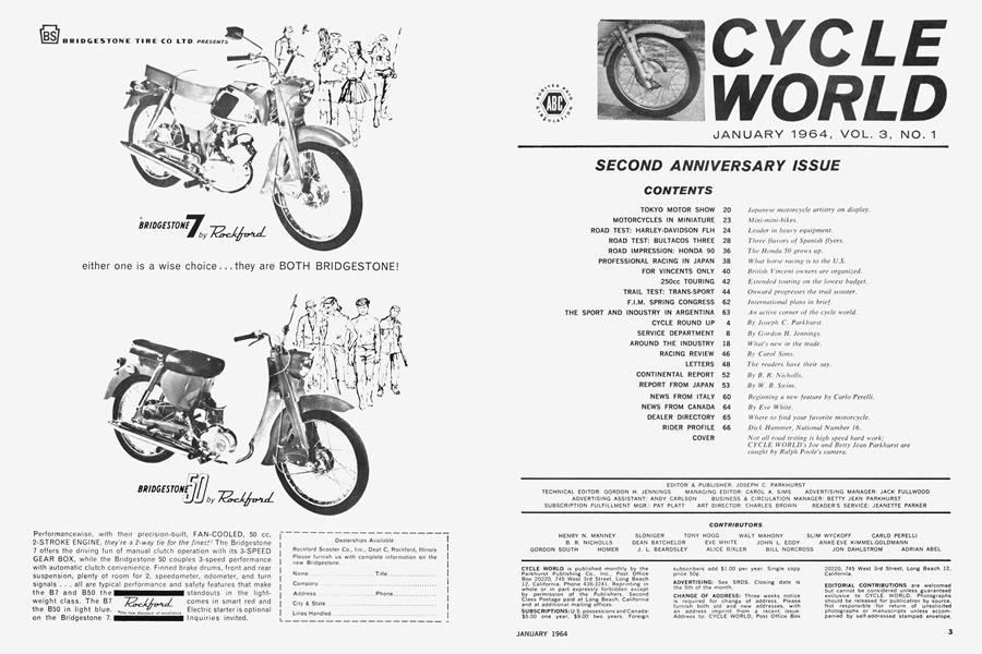 Cycle World | Cycle World | JANUARY 1964