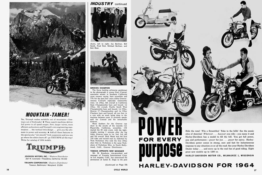 Harley-Davidson Motor Co. | Cycle World | FEBRUARY 1964
