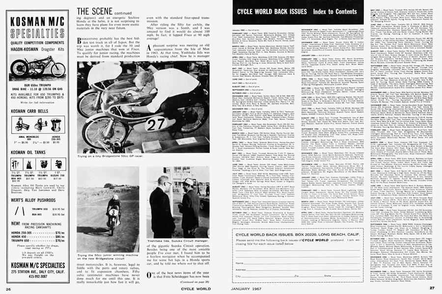 Advertisement: Cycle World Back Issues | Cycle World | JANUARY 1967