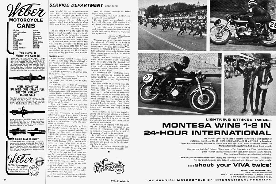 Weber | Cycle World | JANUARY 1967