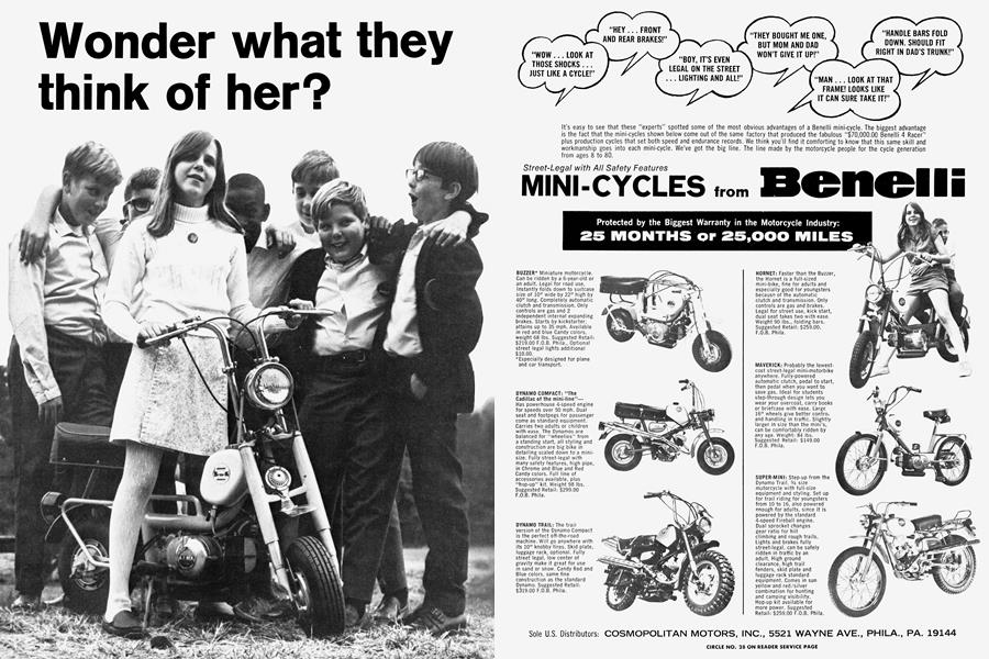Benelli: Mini-Cycles | Cycle World | FEBRUARY 1969