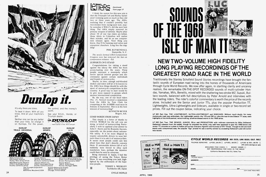 Advertisements | Cycle World | APRIL 1969