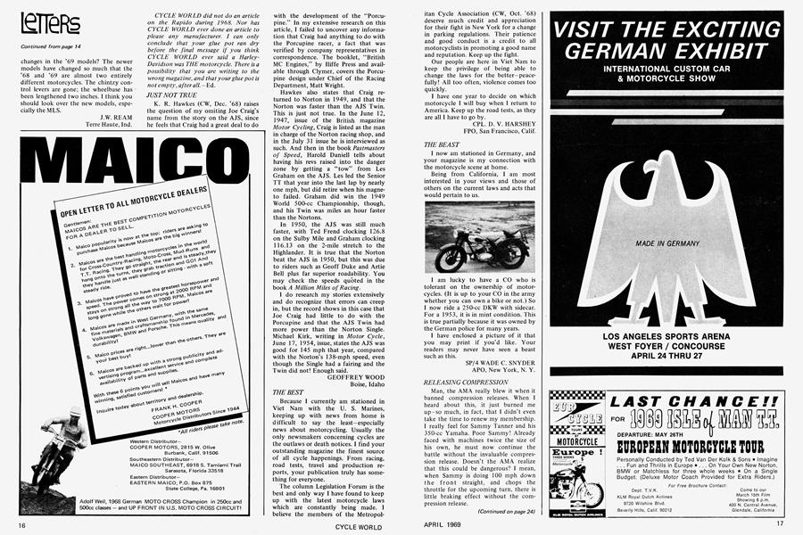 Advertisement | Cycle World | APRIL 1969