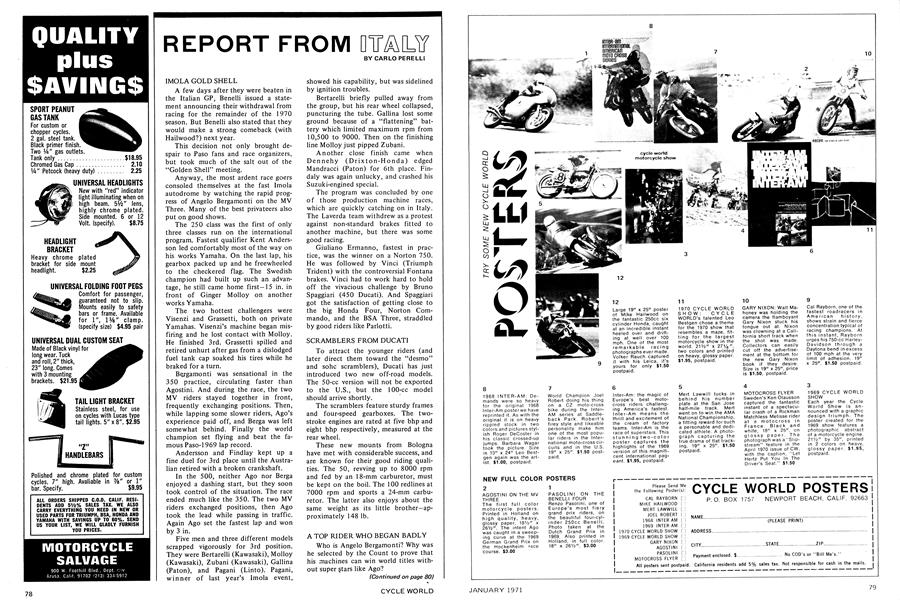 Cycle World Posters | Cycle World | JAN 1971
