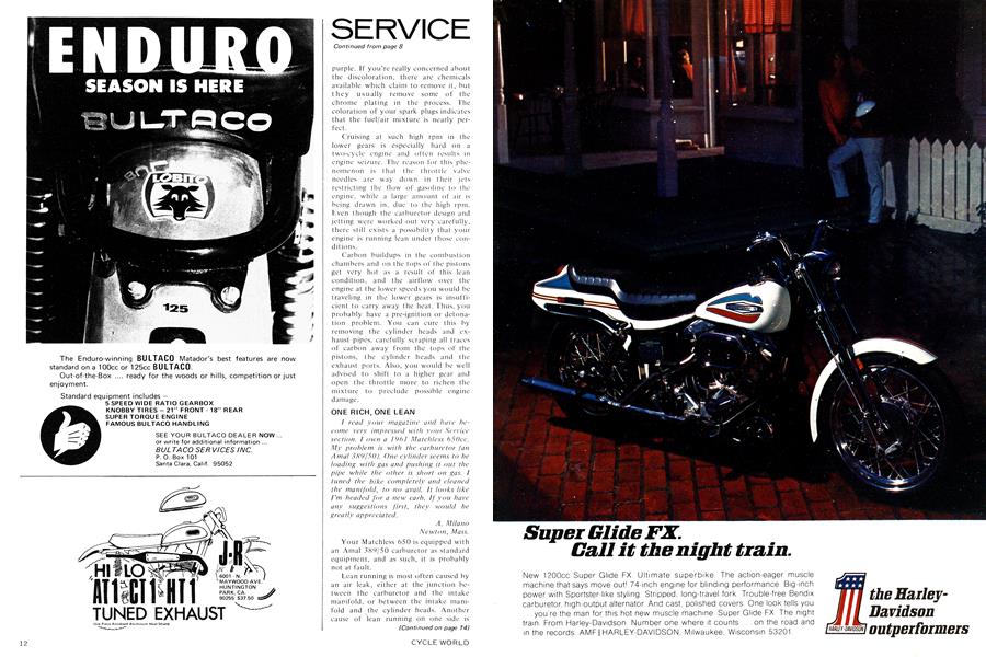 Harley-Davidson: Super Glide Fx | Cycle World | JAN 1971