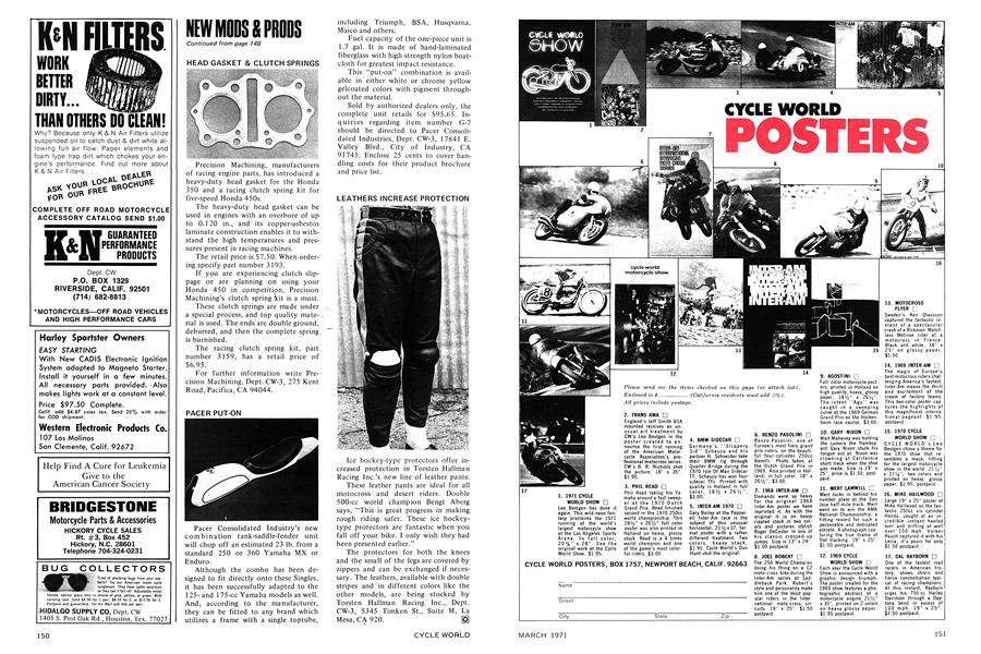 Cycle World Posters | Cycle World | MAR 1971