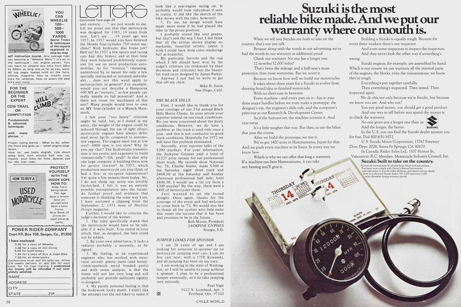 Power Rider Company | Cycle World | APR 1972