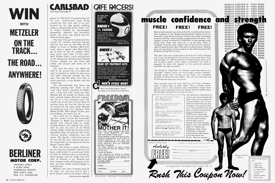 Muscle Fighter Iv Dept. | Cycle World | OCT 1974