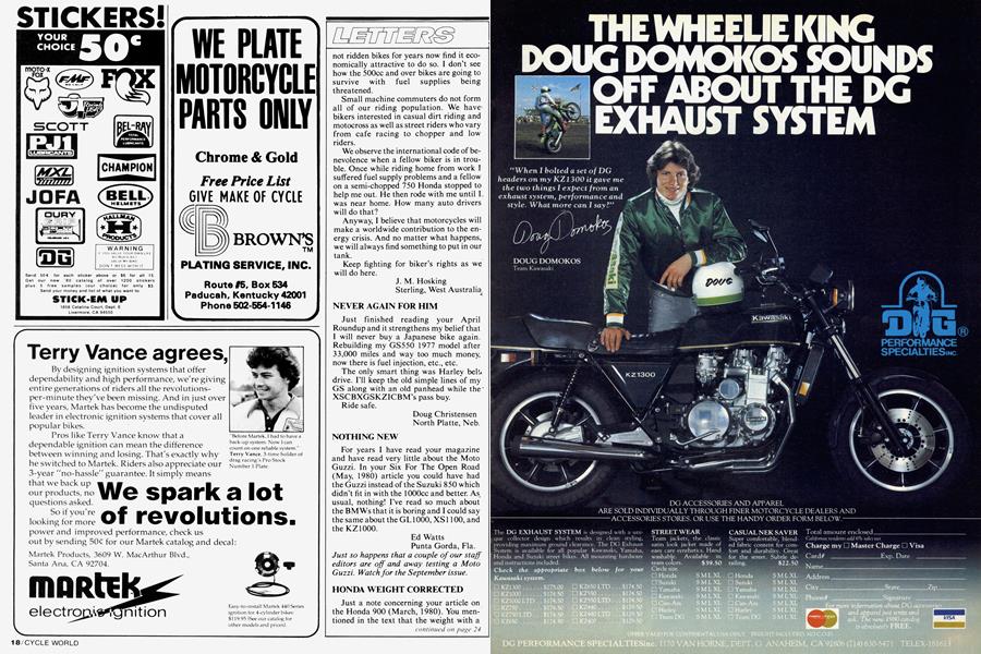 Dg Performance Specialtiesinc.: Dg Exhaust System | Cycle World ...