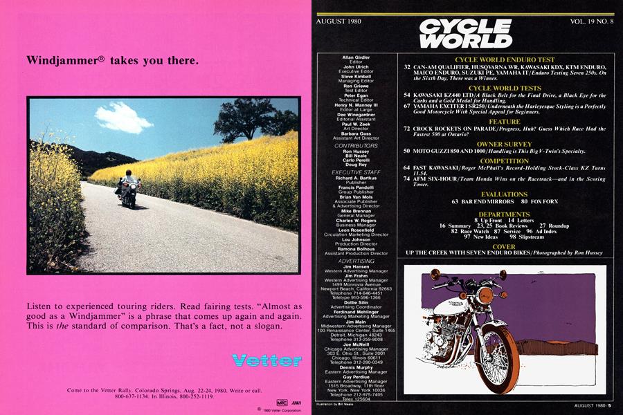 Cycle World | Cycle World | AUGUST 1980