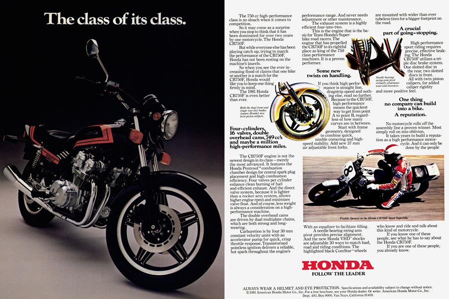 American Honda Motor Co., Inc. | Cycle World | FEBRUARY 1981