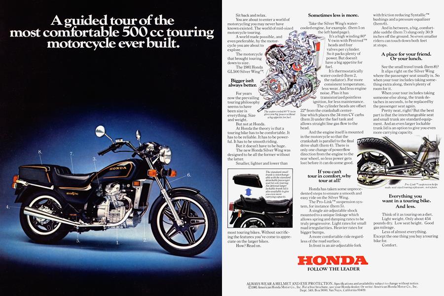 American Honda Motor Co., Inc. | Cycle World | APRIL 1981
