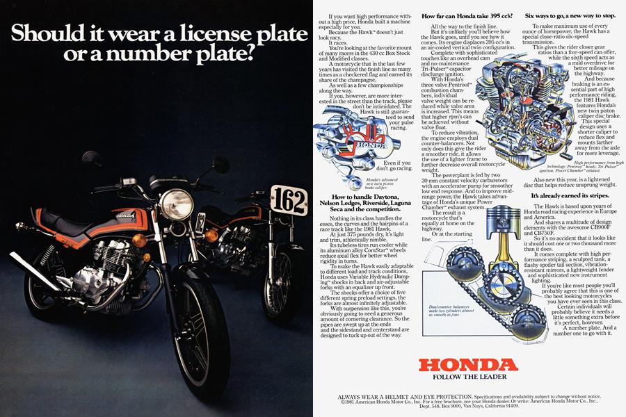 American Honda Motor Co., Inc. | Cycle World | APRIL 1981