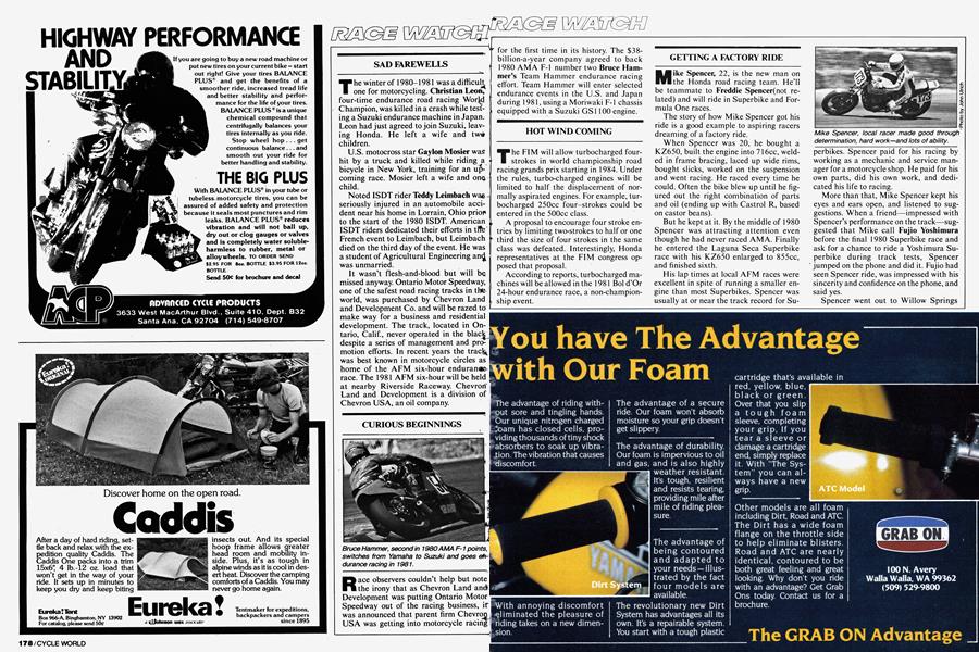 Advanced Cycle Products | Cycle World | APRIL 1981