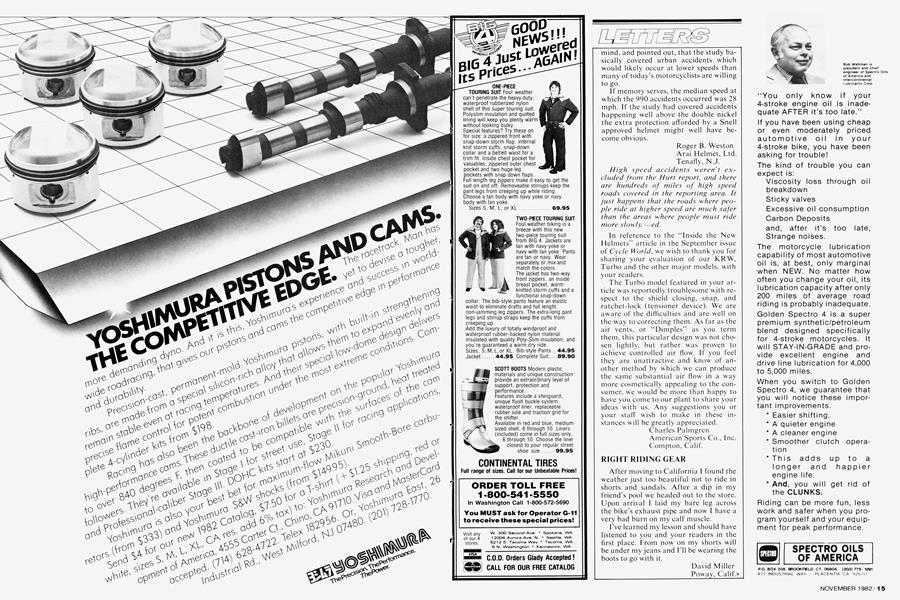 Yoshimura | Cycle World | NOVEMBER 1982