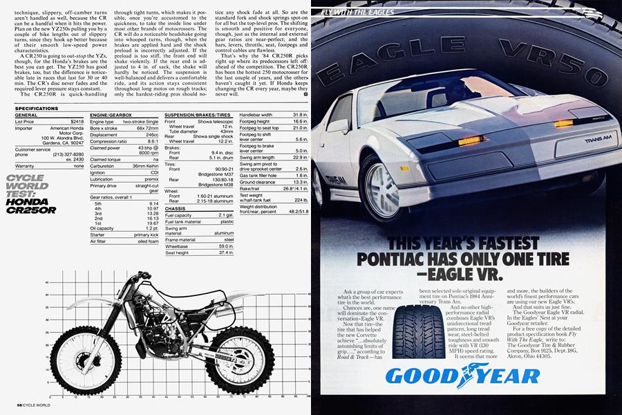 Goodyear Tire & Rubber Company: Eagle Yr | Cycle World | JULY 1984