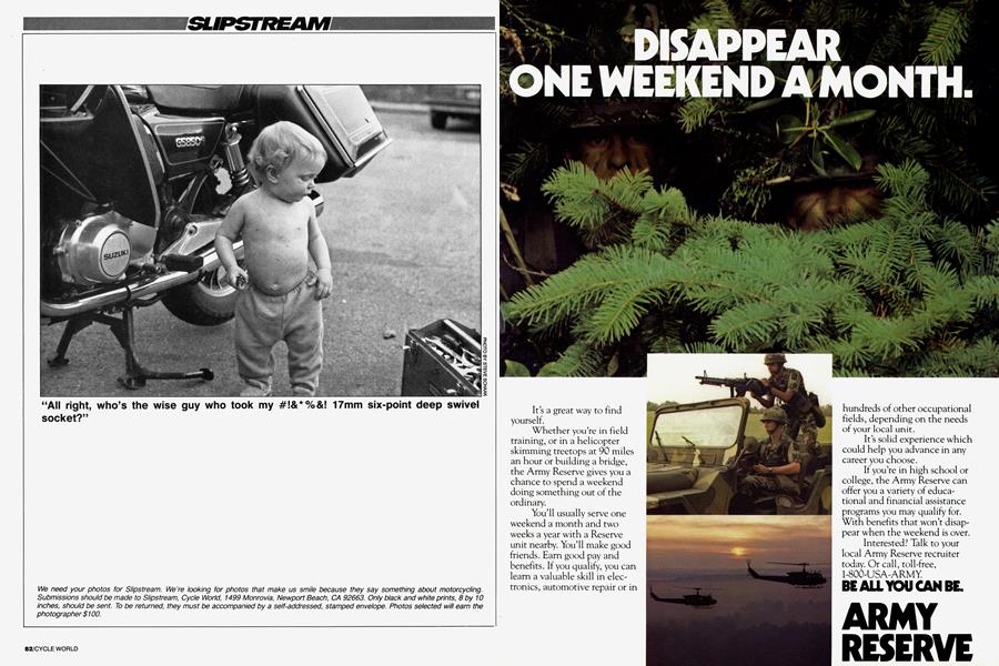 Slipstream | Cycle World | JANUARY 1988