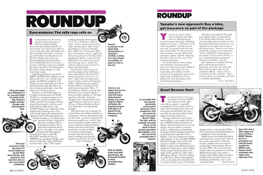 Great Beemer Hunt | Cycle World | JANUARY 1991