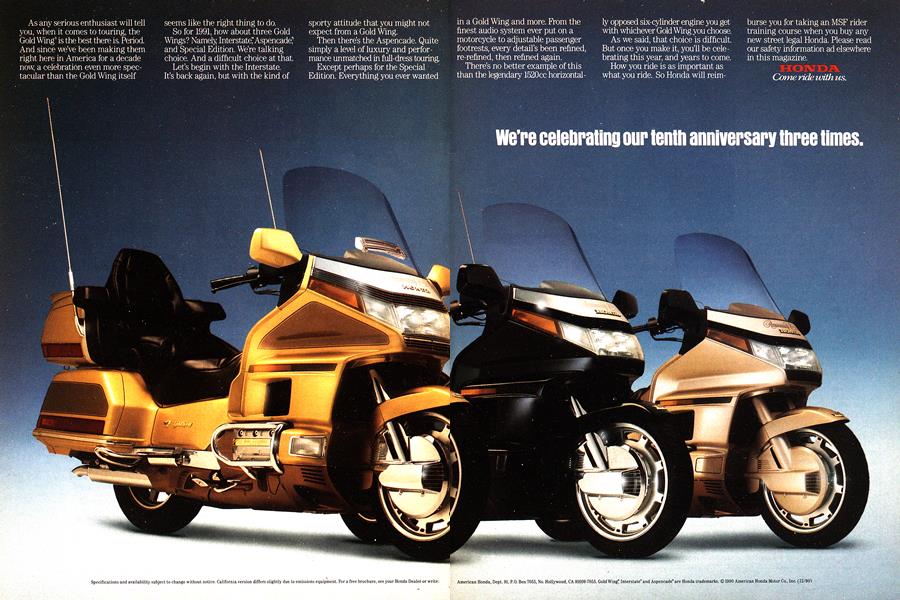 American Honda Motor Co., Inc.: Gold Wing | Cycle World | JANUARY 1991