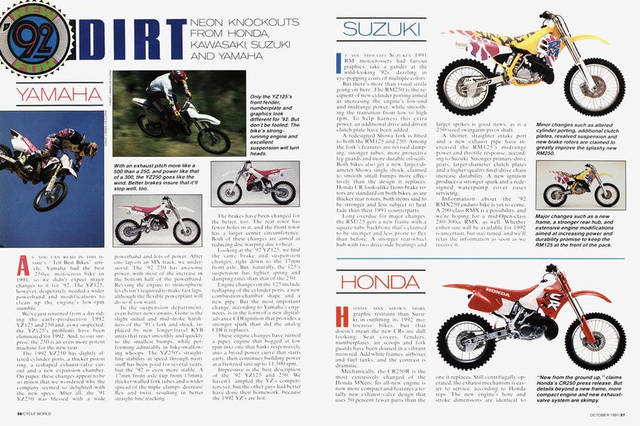 Dirt | Cycle World | OCTOBER 1991
