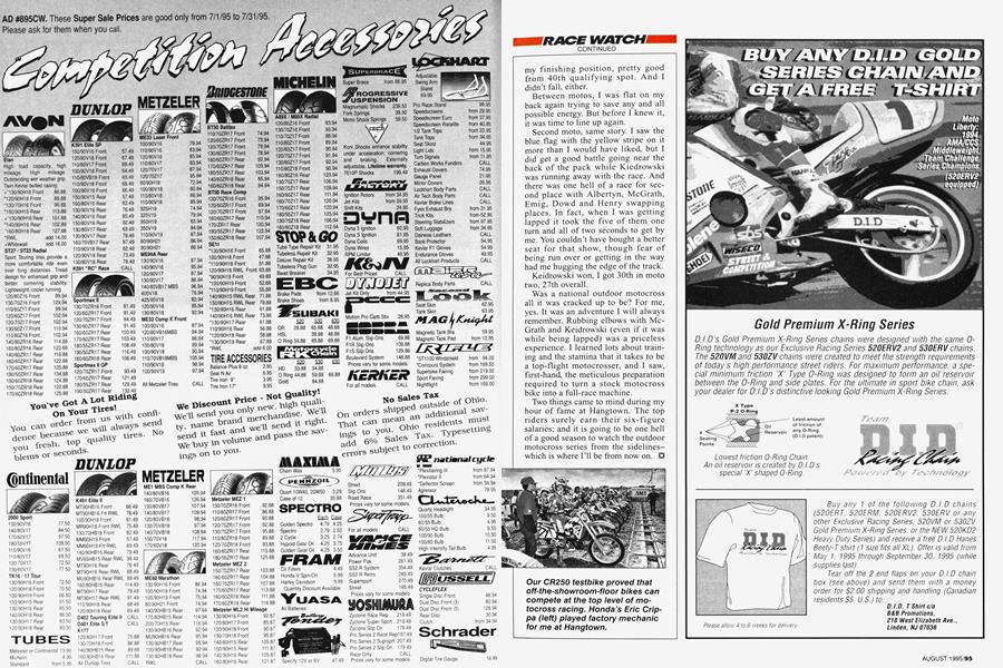 D.I.D Racing Chain: Gold Premium X-Ring Series | Cycle World | AUGUST 1995