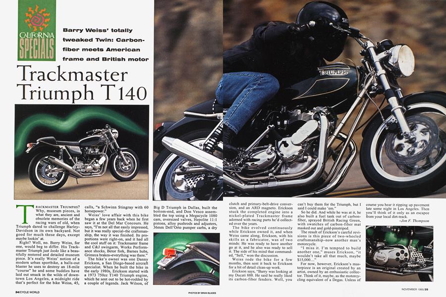 Trackmaster Triumph T140 | Cycle World | NOVEMBER 1995