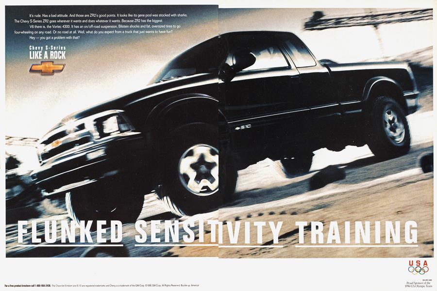 Advertisement: Chevy S-Series | Cycle World | NOVEMBER 1995