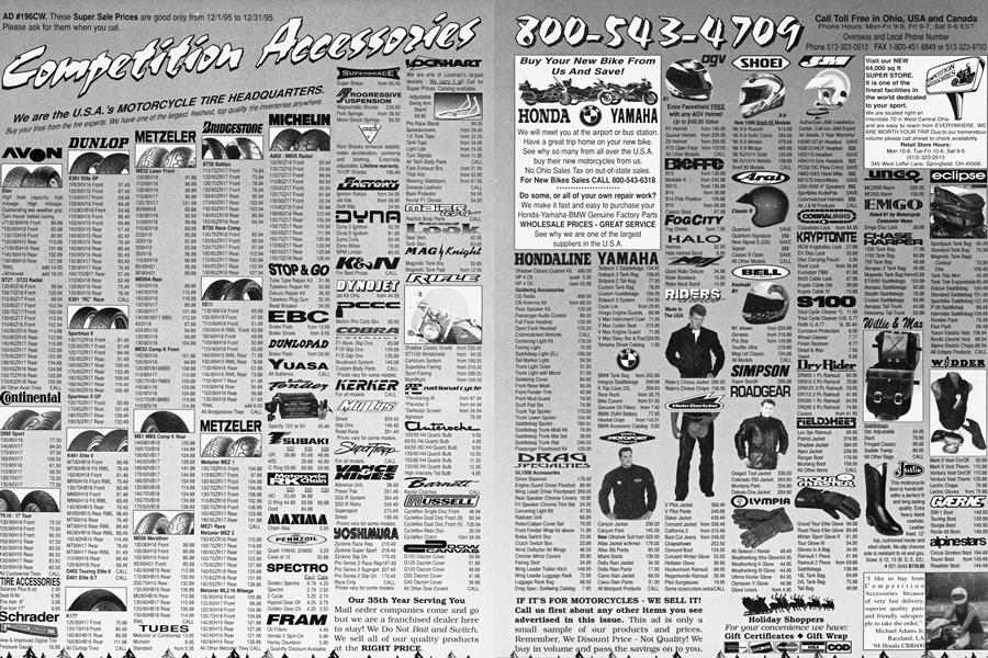 Competition Accessories | Cycle World | JANUARY 1996
