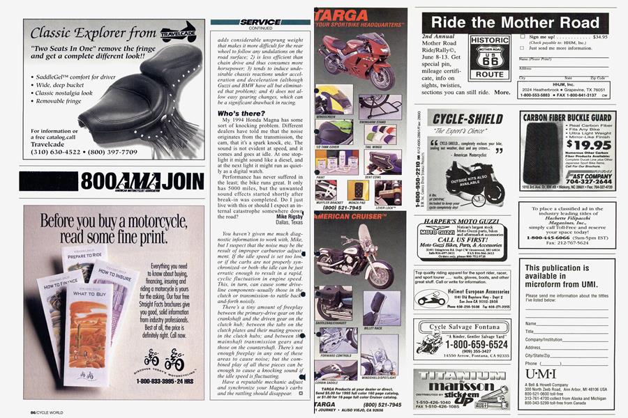 Advertisements | Cycle World | FEBRUARY 1996