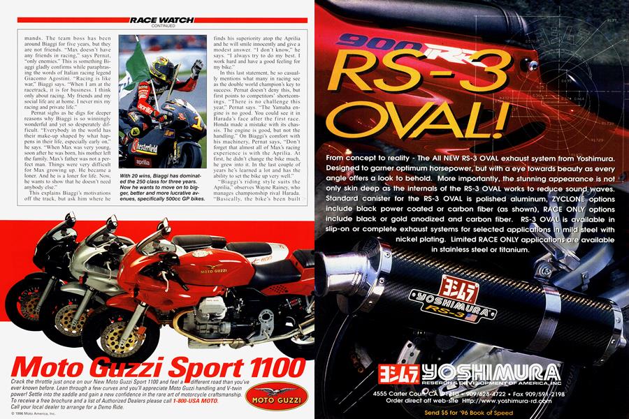 Moto America, Inc.: Moto Guzzi Sport 1100 | Cycle World | OCTOBER 1996