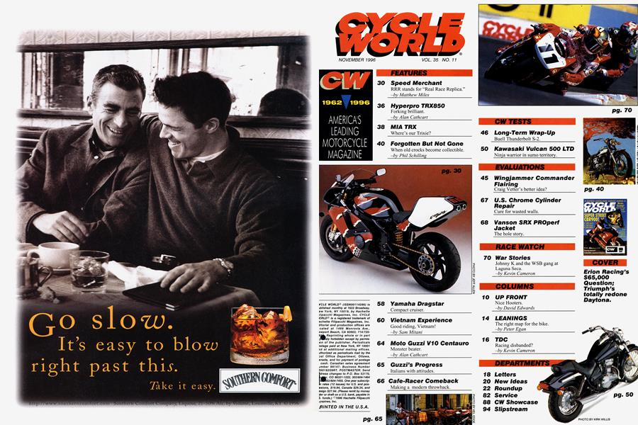 Cycle World Cycle World November 1996