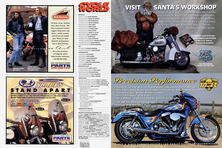 Masthead | Cycle World | NOVEMBER 1996