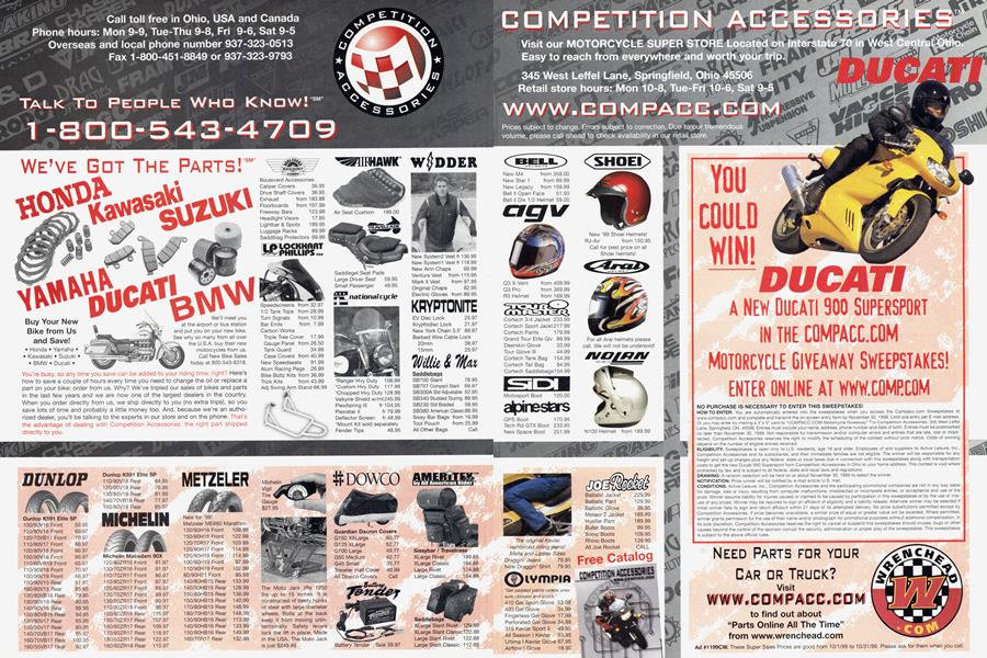 Competition Accessories | Cycle World | NOVEMBER 1999