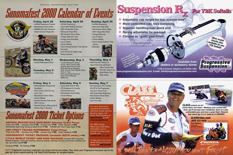 Progressive Suspension Inc. U.S.A.: Y2k Softails | Cycle World | APRIL 2000