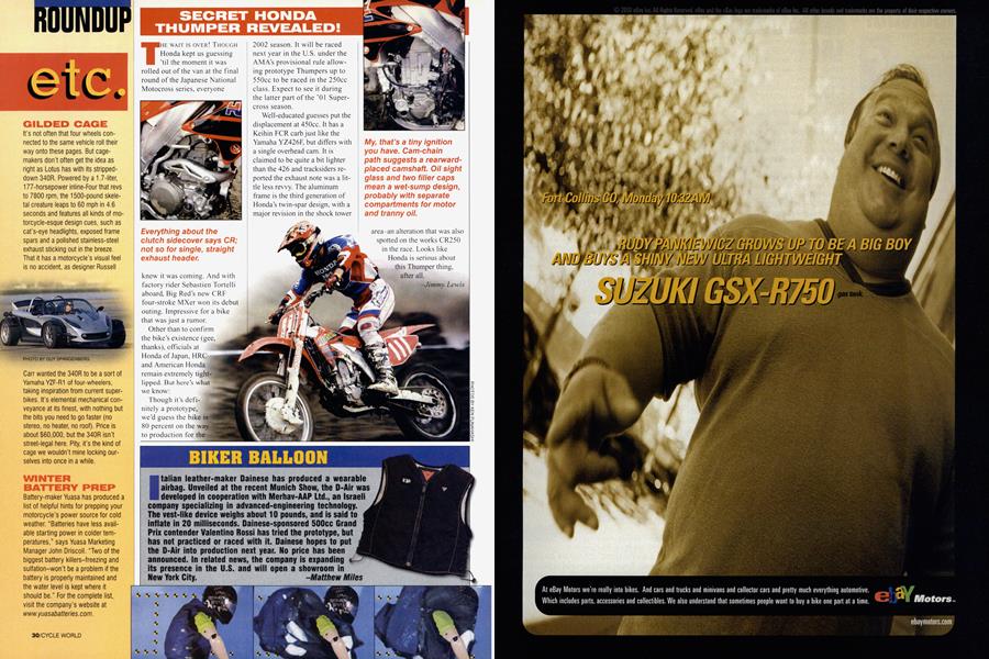 Secret Honda Thumper Revealed | Cycle World | JANUARY 2001