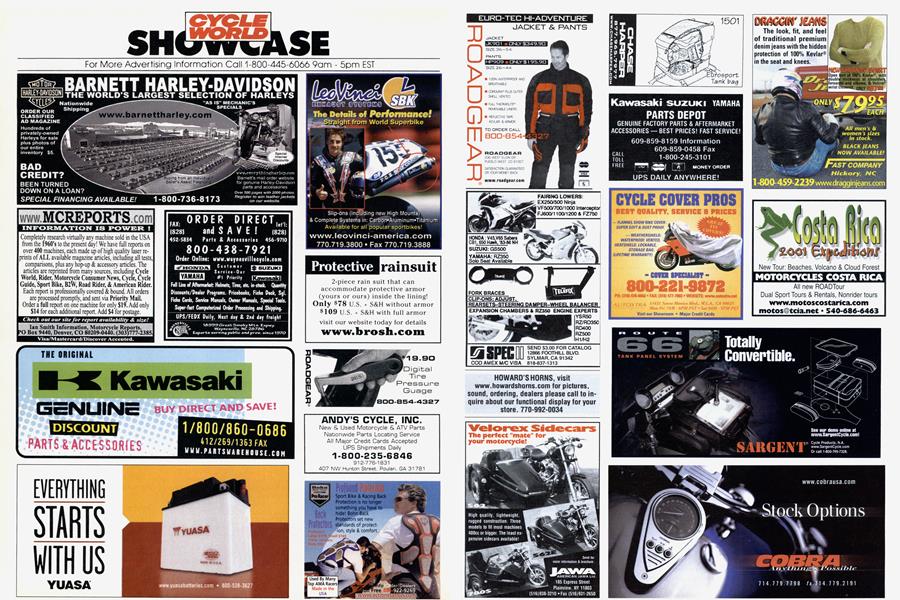 Cycle World Showcase | Cycle World | JANUARY 2001