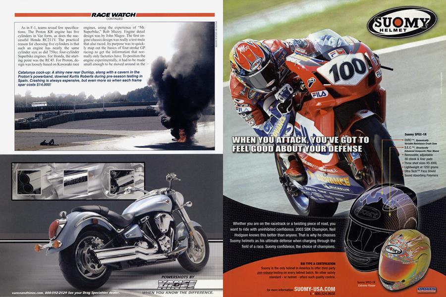 Suomy-Usa: Spec-1r | Cycle World | AUGUST 2004