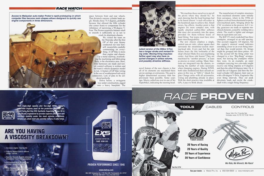 Motion Pro, Inc.: Racer Mini Pro T-Handle Set | Cycle World | AUGUST 2004
