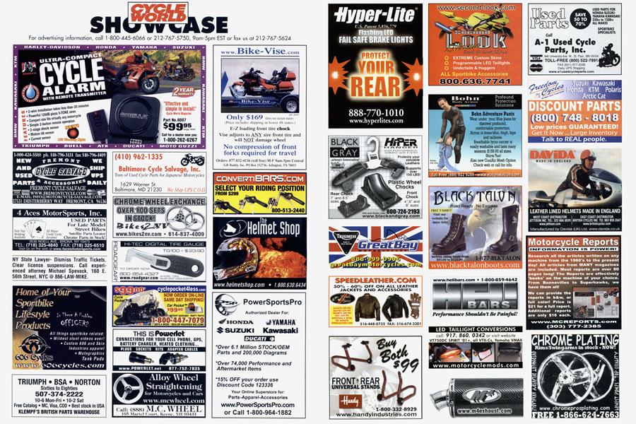 Cycle World Showcase | Cycle World | OCTOBER 2004