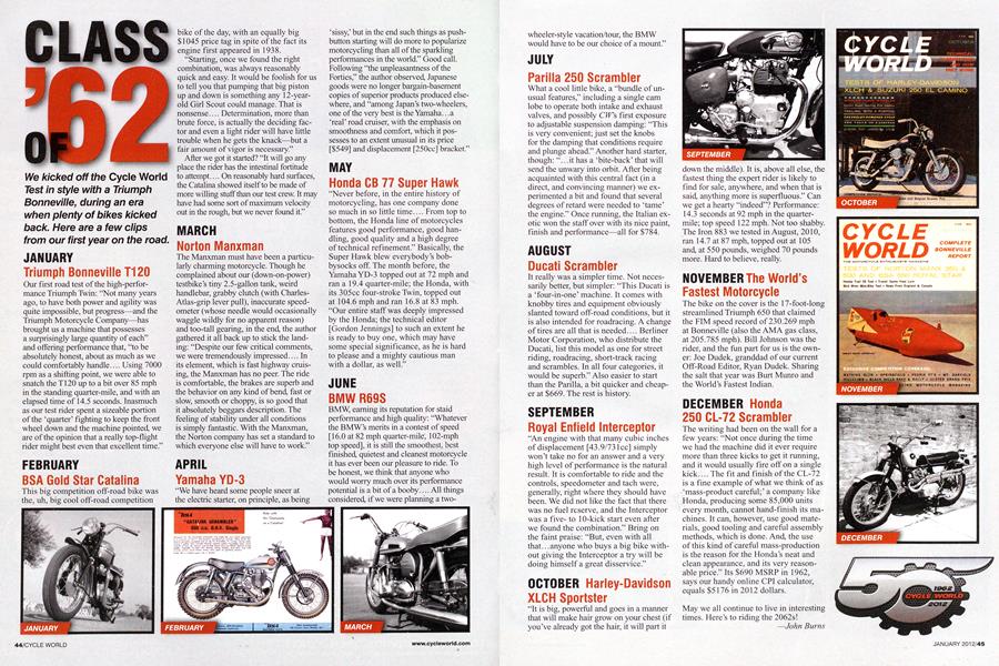 Class '62 Of | Cycle World | JANUARY '12