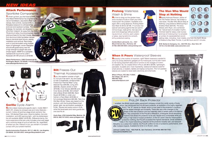 Attack Performance | Cycle World | JANUARY '12