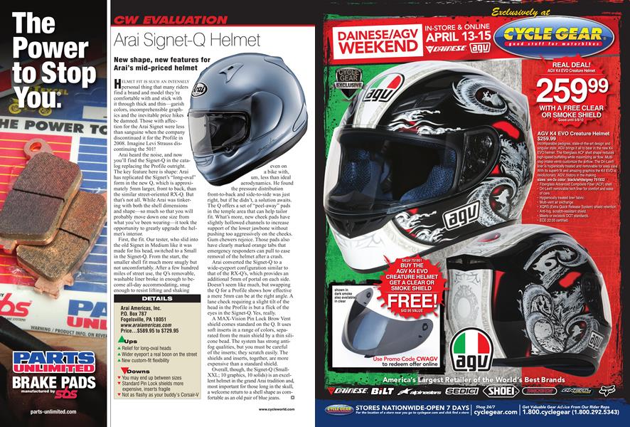 Cycle Gear: Agv K4 Evo Creature Helmet | Cycle World | MAY '12