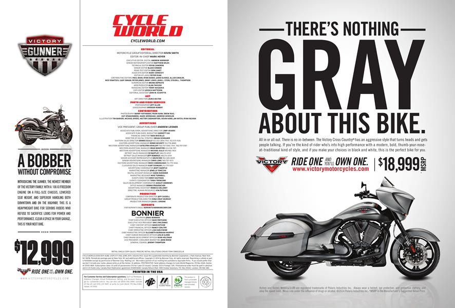 Victory Motorcycles: Victory Cross Country | Cycle World | JUNE 2014