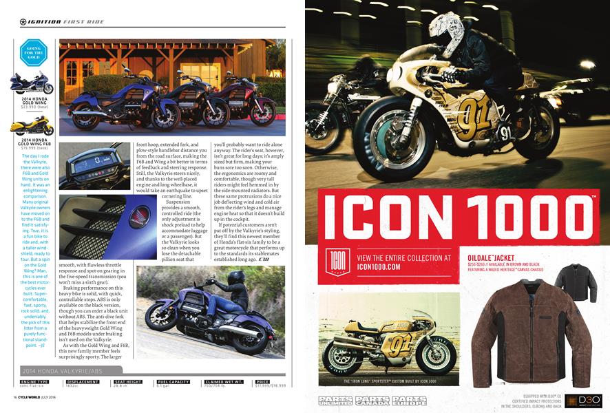 Icon 1000: Oildale Jacket | Cycle World | JULY 2014