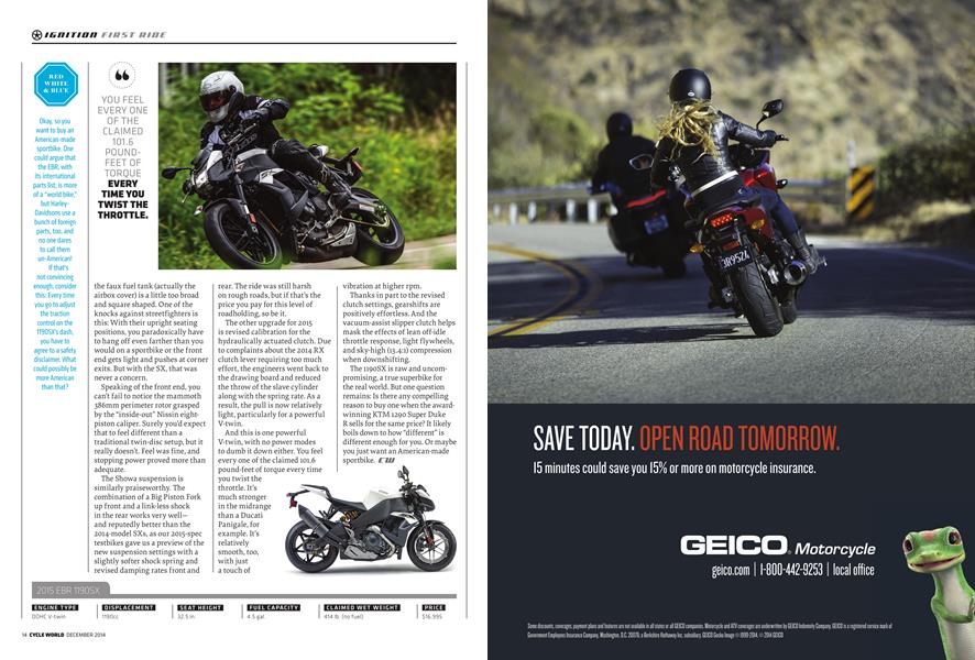 Geico | Cycle World | DECEMBER 2014