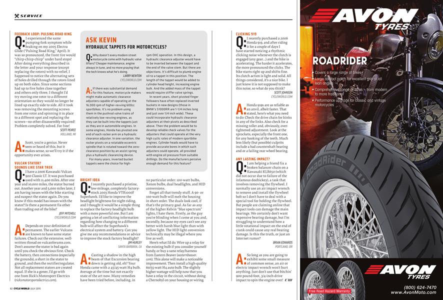 Avon Tyres | Cycle World | JULY 2015