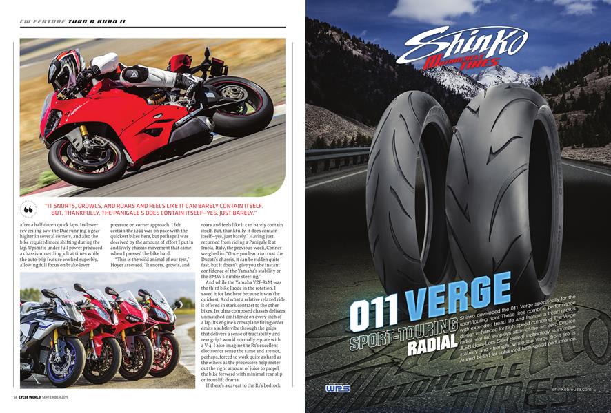Advertisement: Shinko Motorcycle Tires | Cycle World | SEPTEMBER 2015