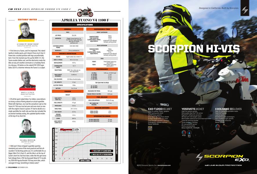 Scorpion Sports, Inc.: Scorpion Exo | Cycle World | DECEMBER 2015