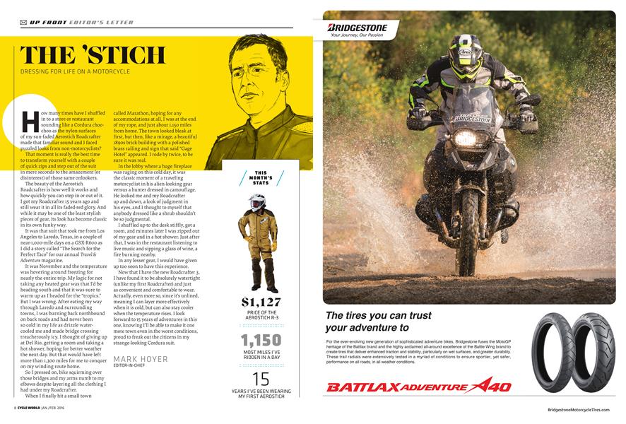 The 'stich | Cycle World | JAN./FEB. 2016