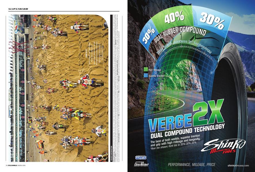 Advertisement: Shinko Motorcycle Tires | Cycle World | MARCH 2016